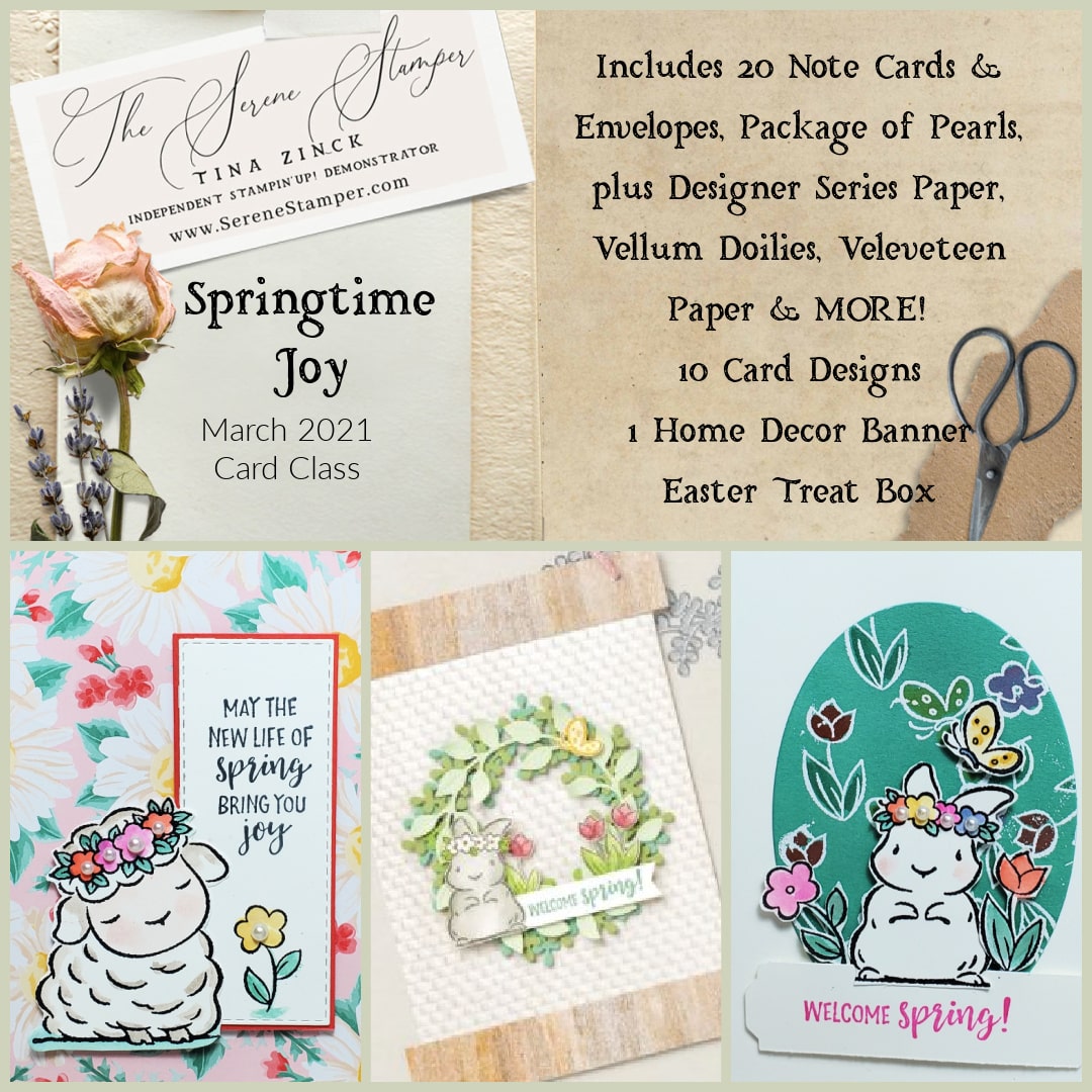 Springtime Joy Card Class in the Mail - Tina Zinck, Stamping Artist ...