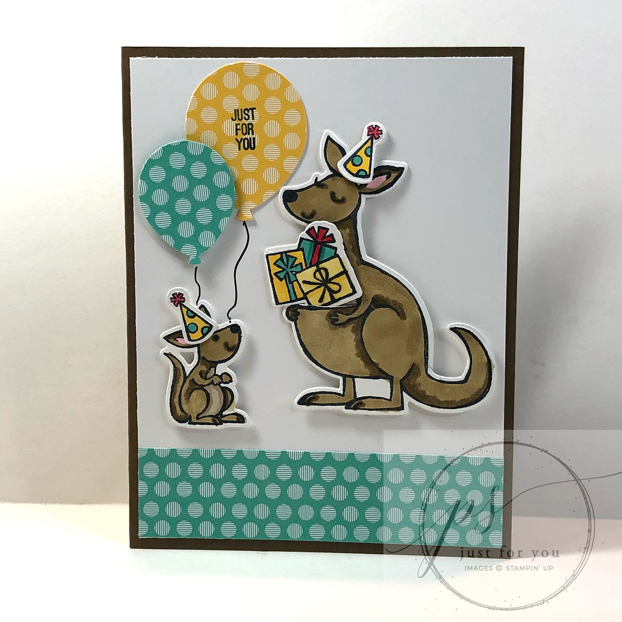 Kangaroo & Company Card Tutorial - Tina Zinck, Stampin' Up! Demonstrator