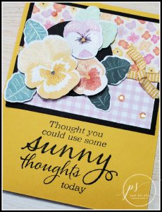 Sunny Sentiments Pansy Card Tutorial - Tina Zinck, Stamping Artist ...