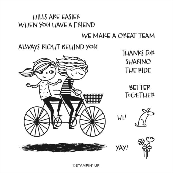 "Right Behind You" Card Tutorial - Tina Zinck, Stampin' Up! Demonstrator