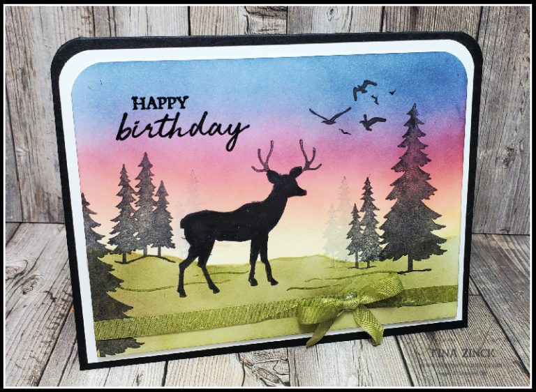 Card & Framed Gift with Peaceful Deer Stamp Set - Tina Zinck, Stamping ...