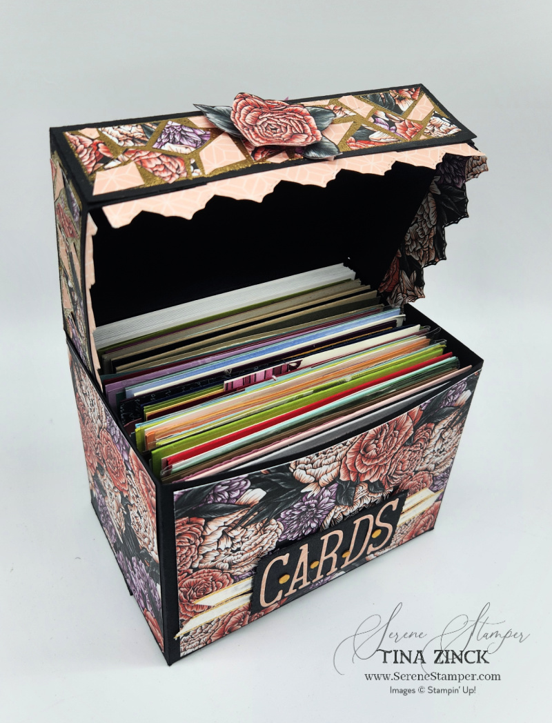 Greeting Card Box with Mosaic Embossing Technique - VIDEO & PDF - Tina ...