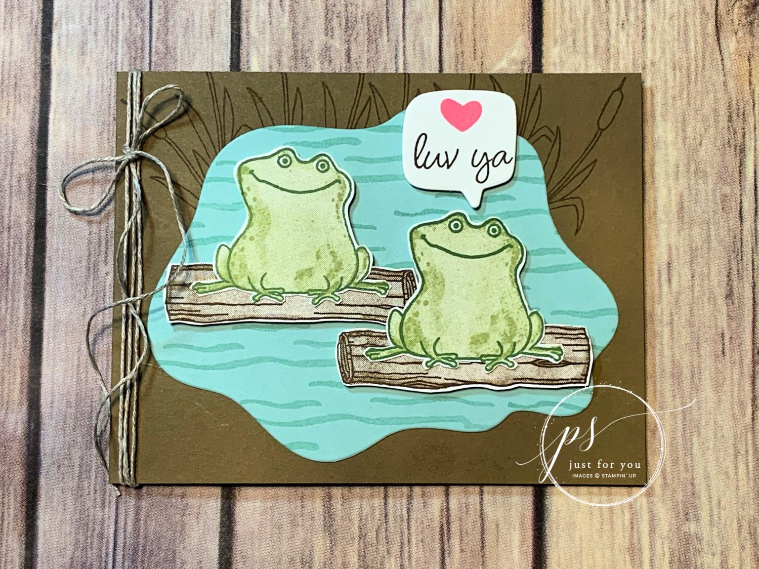 "At the Pond" Card Tutorial - Tina Zinck, Stampin' Up! Demonstrator