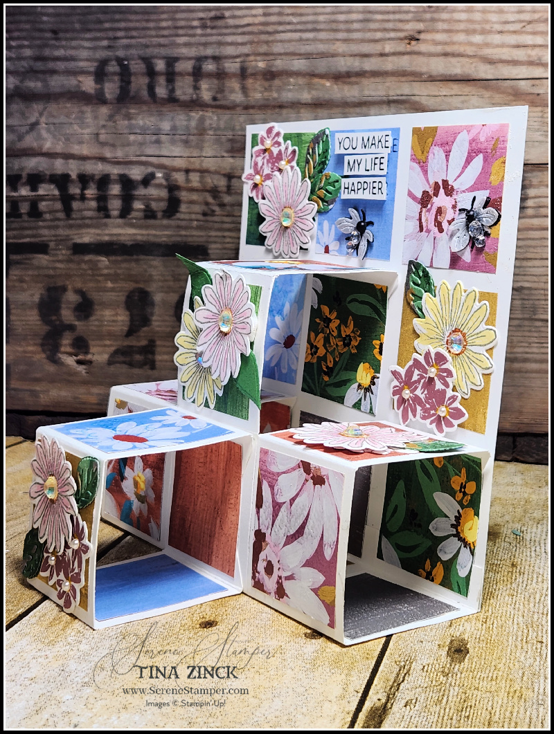 Pyramid Block Cards | Video - Tina Zinck, Stamping Artist & Creative Educator