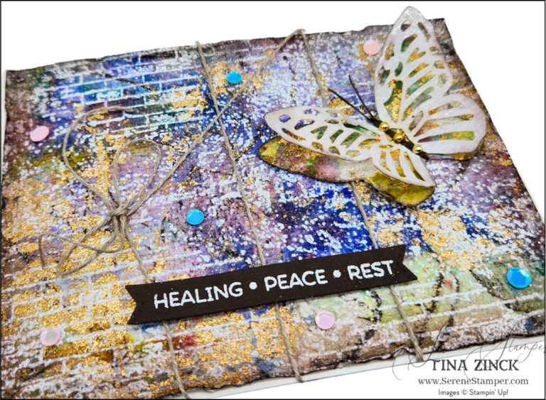 Create Gorgeous Cards from Ink-Stained Paper Towels! - Tina Zinck ...