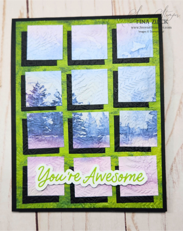 Stunning Shadow Block Technique! - Tina Zinck, Stampin' Up! Demonstrator